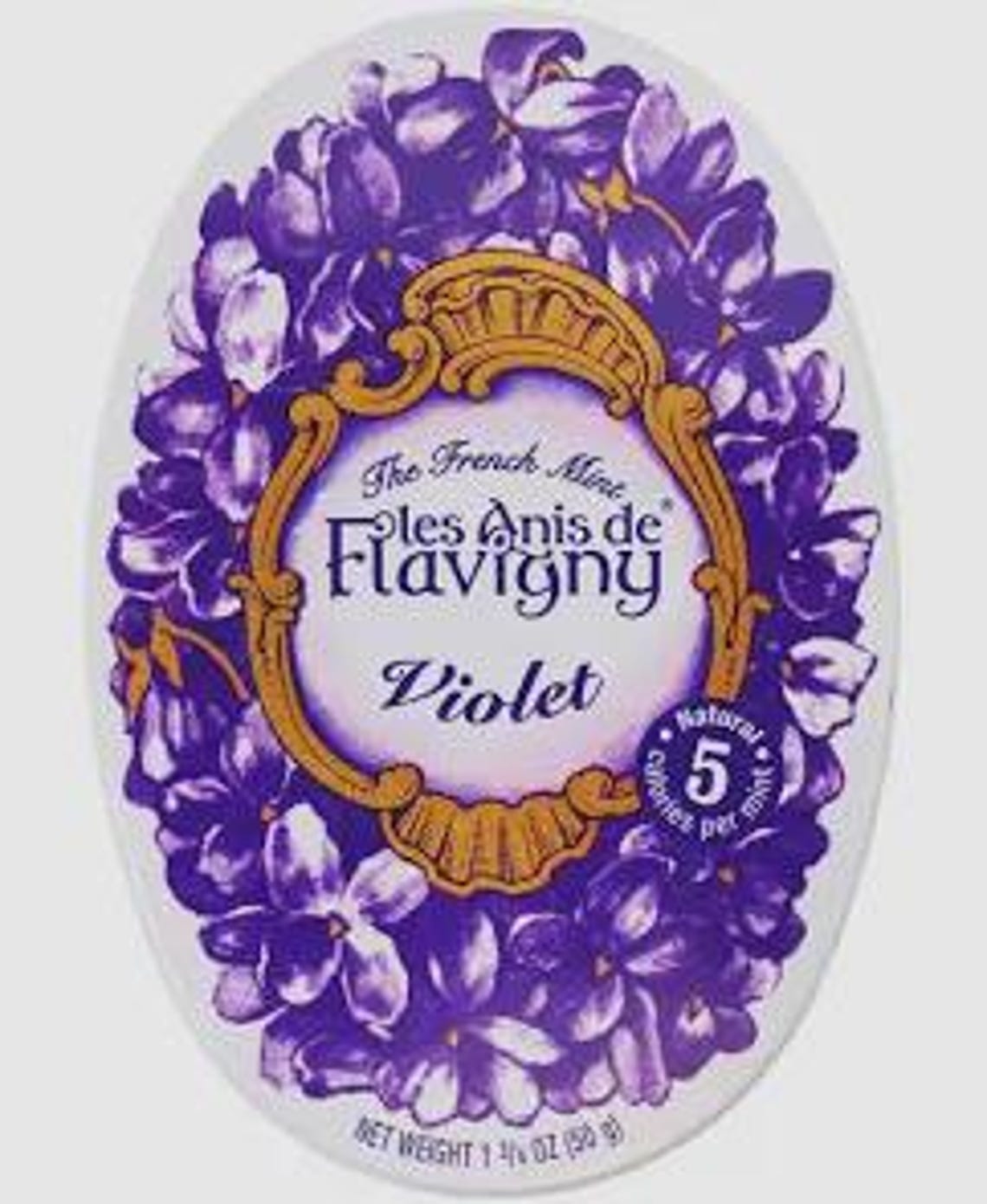 Anis De Flavigny Pastilles Oval Tin Candy - Violet Flowers - Etsy
