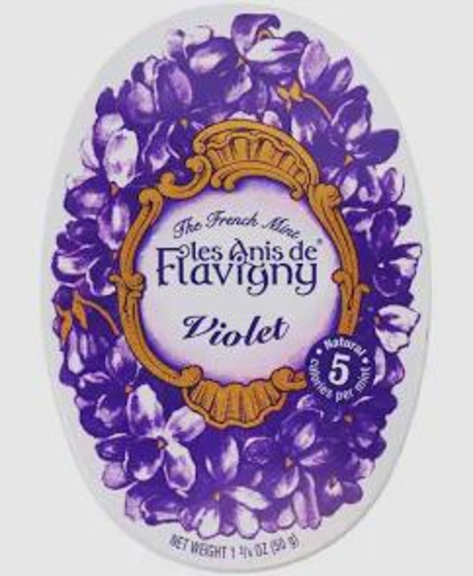 Anis De Flavigny Pastilles Oval Tin Candy - Violet Flowers - Etsy
