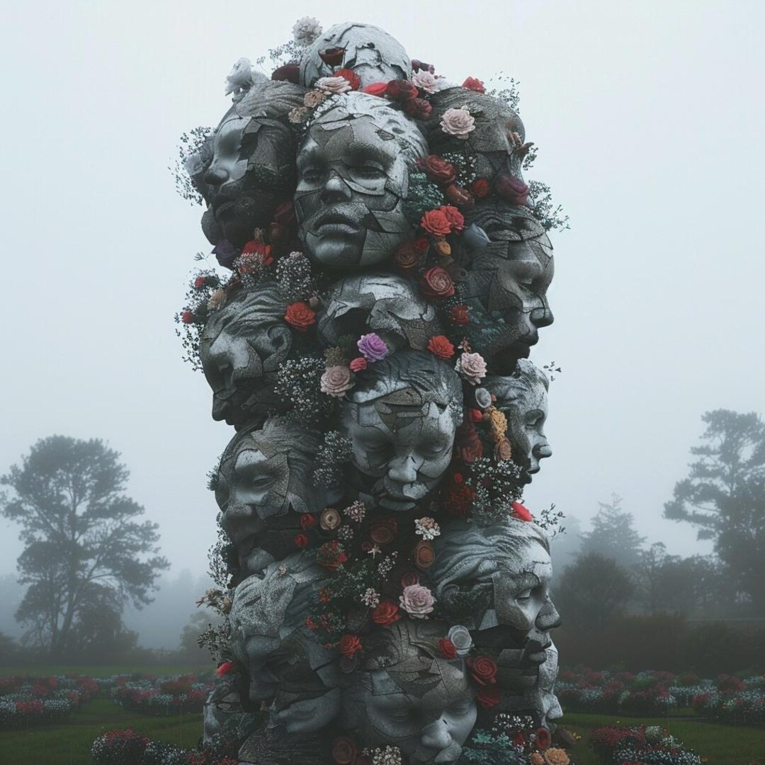 24 Horror Skull Faces Clipart, Creepy Human Skulls Graphics, Halloween ...