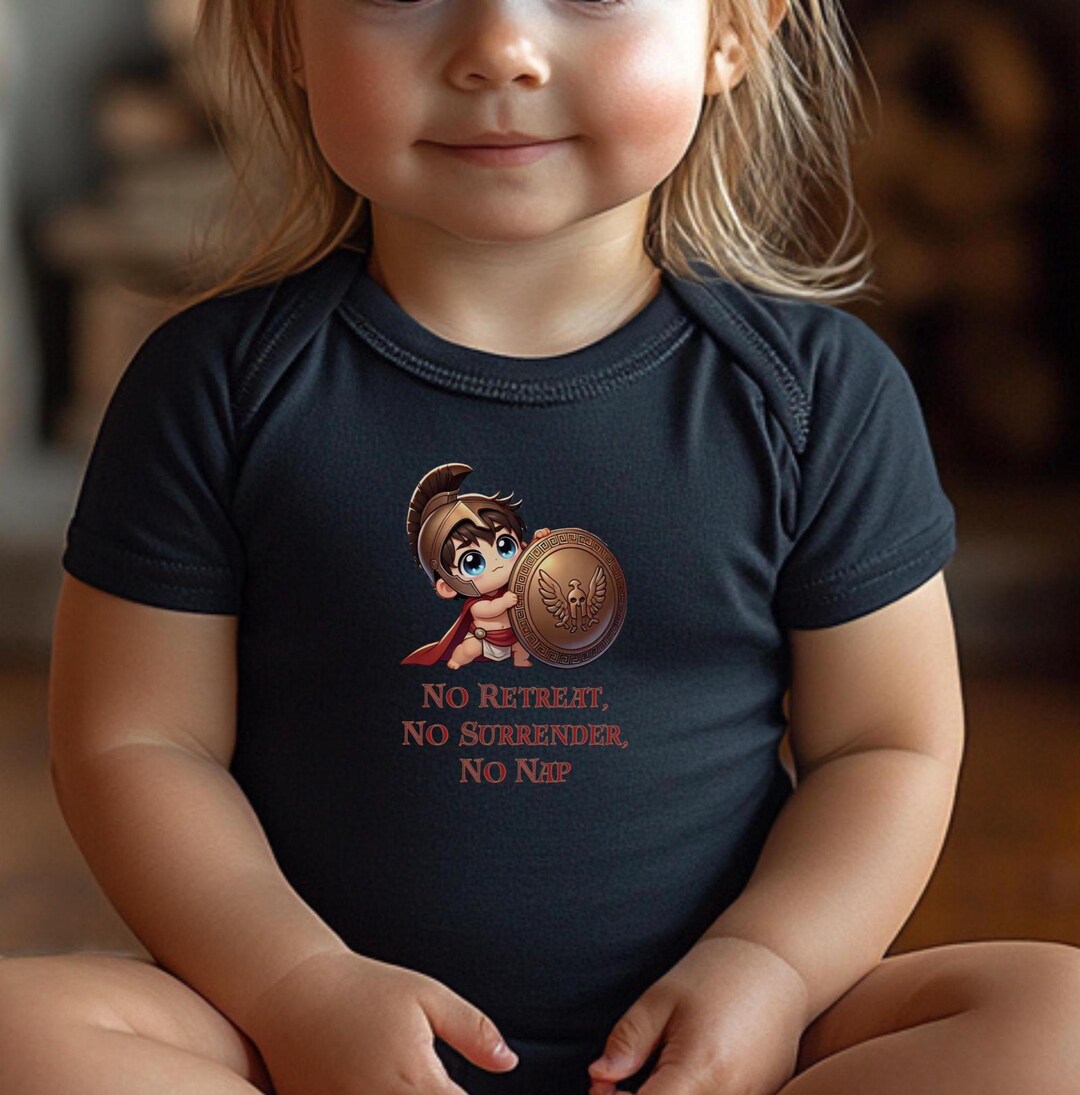 Cute Spartan Baby Bodysuit With Motivational Slogan, Baby Shower Gift ...