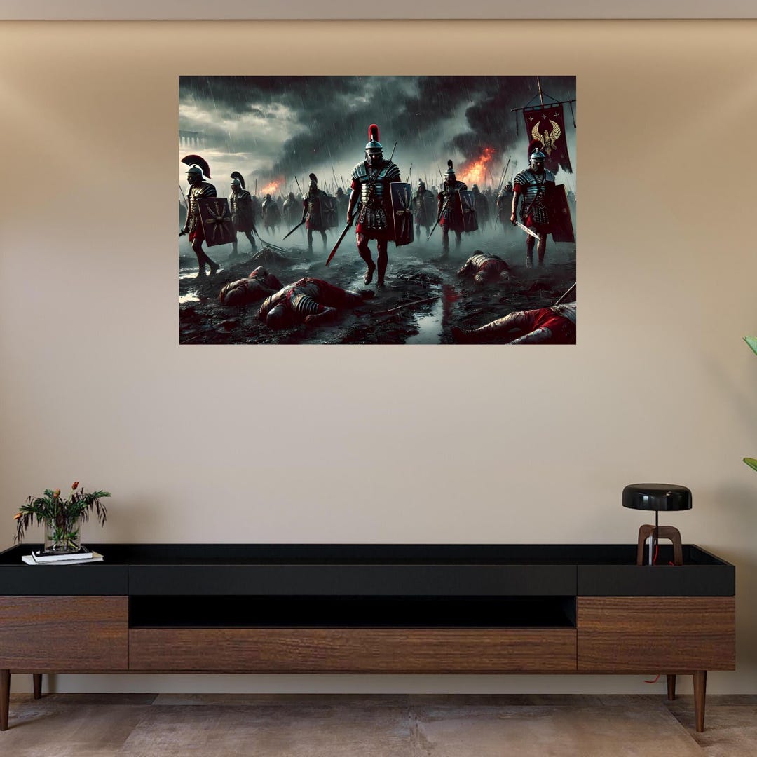Epic Roman Soldier Art Prints, Horizontal Posters for Home Decor, Gift ...