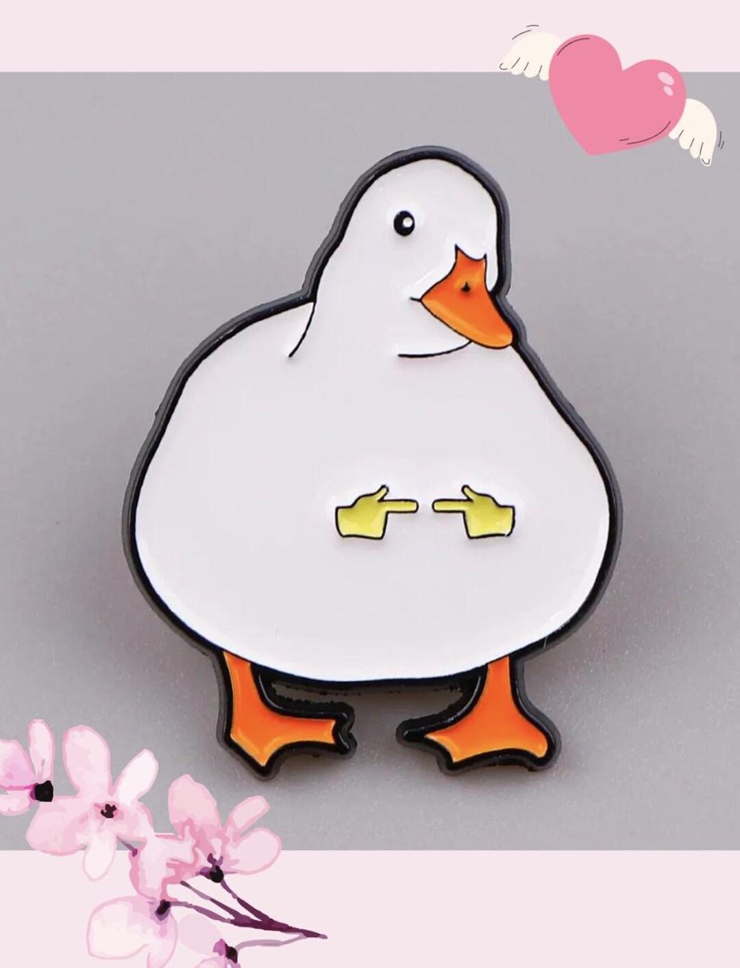 Cute Duck Enamel Pins - Funny Lapel Badges for Backpacks & Costume ...