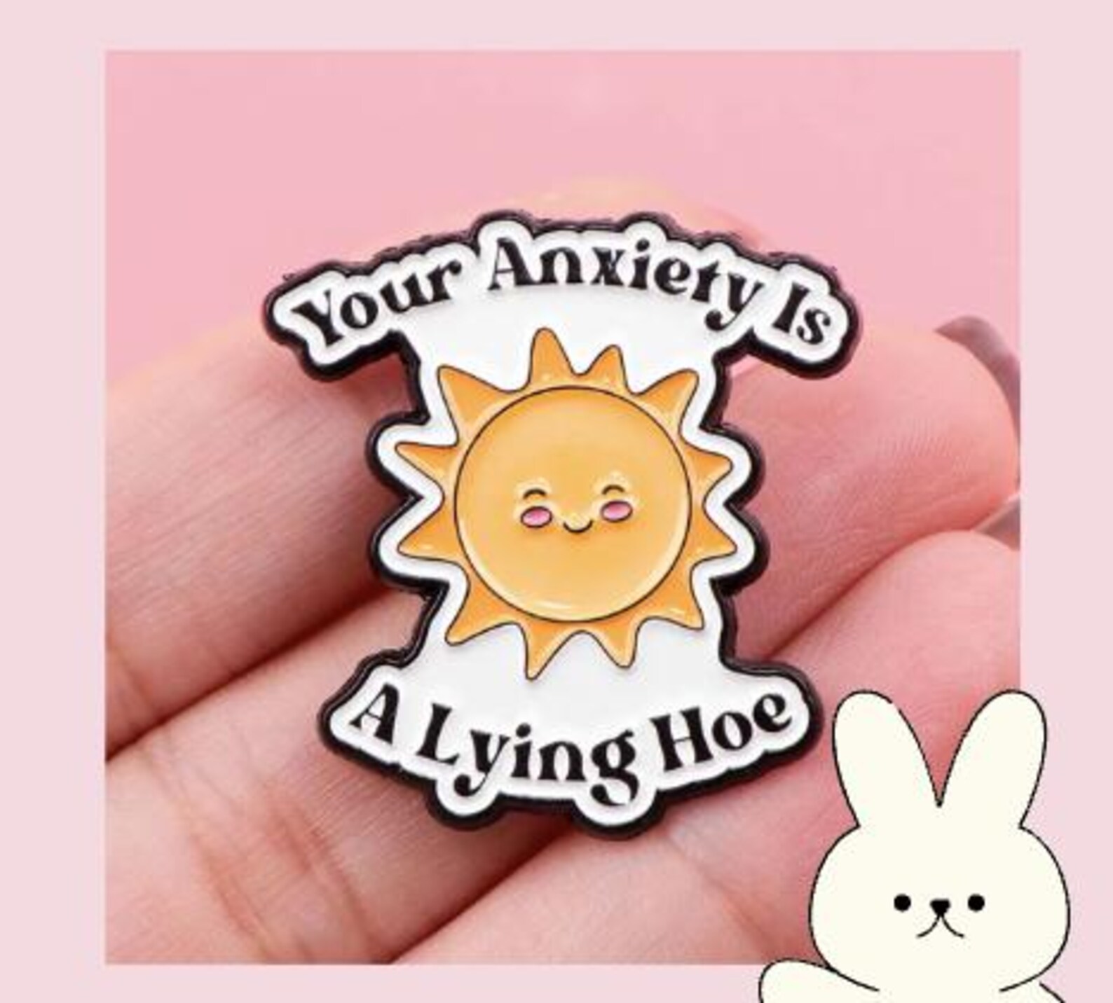 Sun Enamel Pin | Anxiety Brooches for Women Men | Fashion Lapel Pins ...