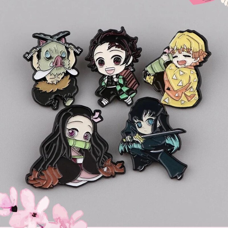 Demon Slayer Pin Badge - Etsy