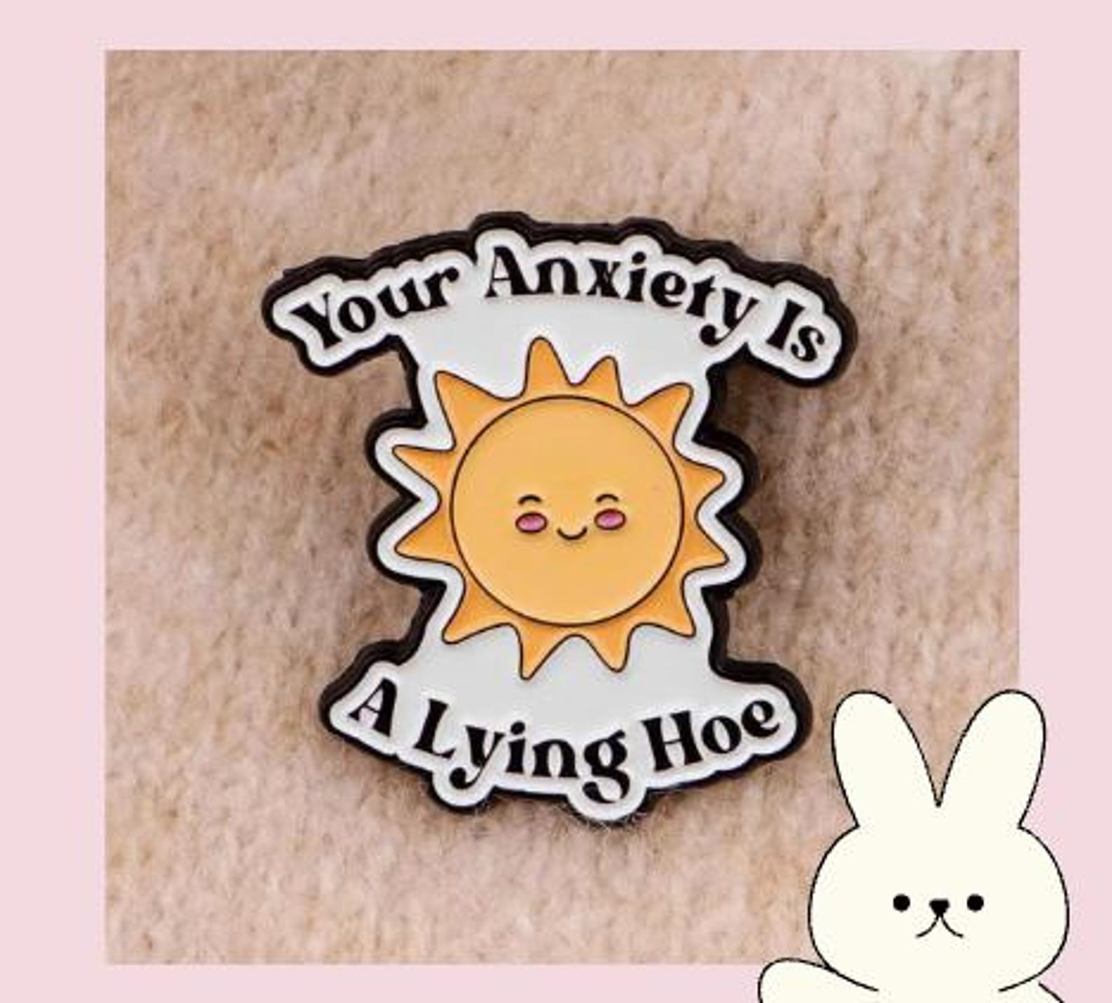 Sun Enamel Pin | Anxiety Brooches for Women Men | Fashion Lapel Pins ...