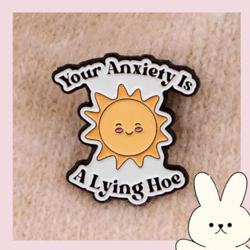 Anxiety Pin - Etsy