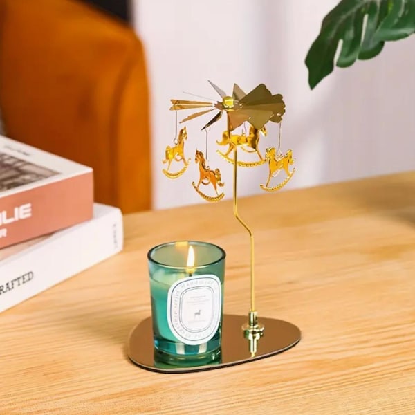 Carousel Christmas Candle - Etsy