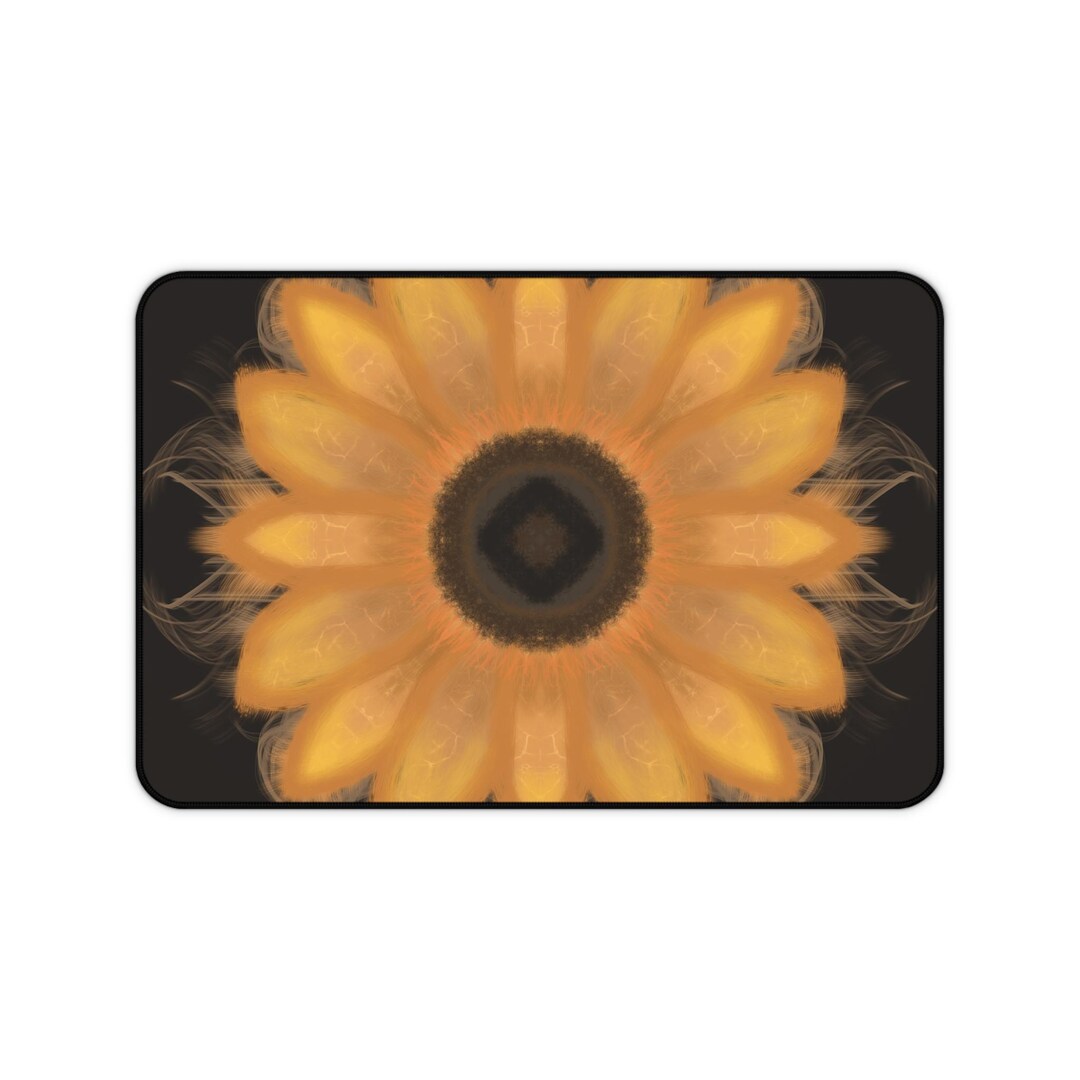 Sunflower Desk Mat, Vibrant Office Decor, Gift for Coworkers, Home ...