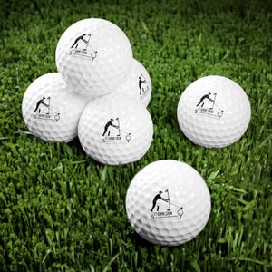 Golf Balls Set 6pack, 5ft Gimme Crew Design, Great for Golf Fun, Fun ...
