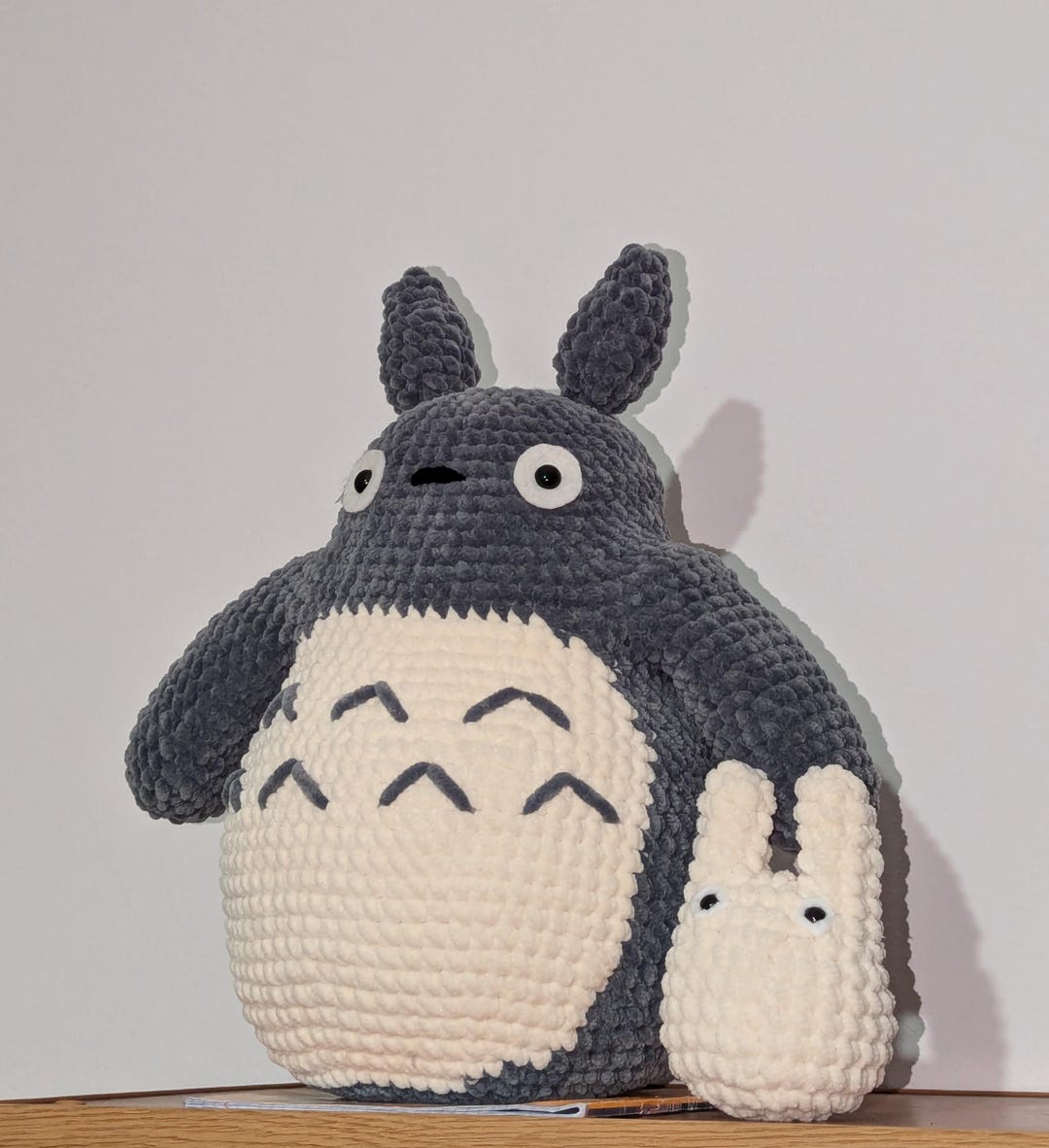 Handmade Totoro-inspired Amigurumi Plush Set Soft and Adorable Crochet ...