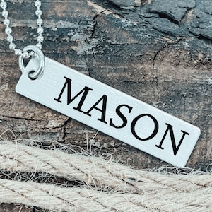 Boys Name Necklace Personalized Gift 8-12 Years Old First Name Necklace ...