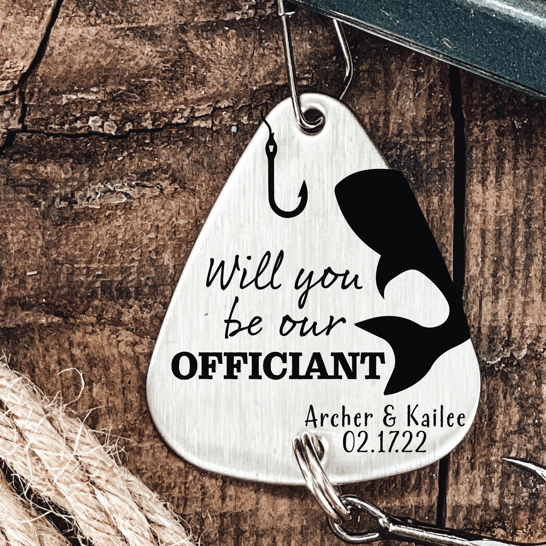 Usher Gift Will You Be Our Usher Gift Personalized Pastor Fishing Lure ...
