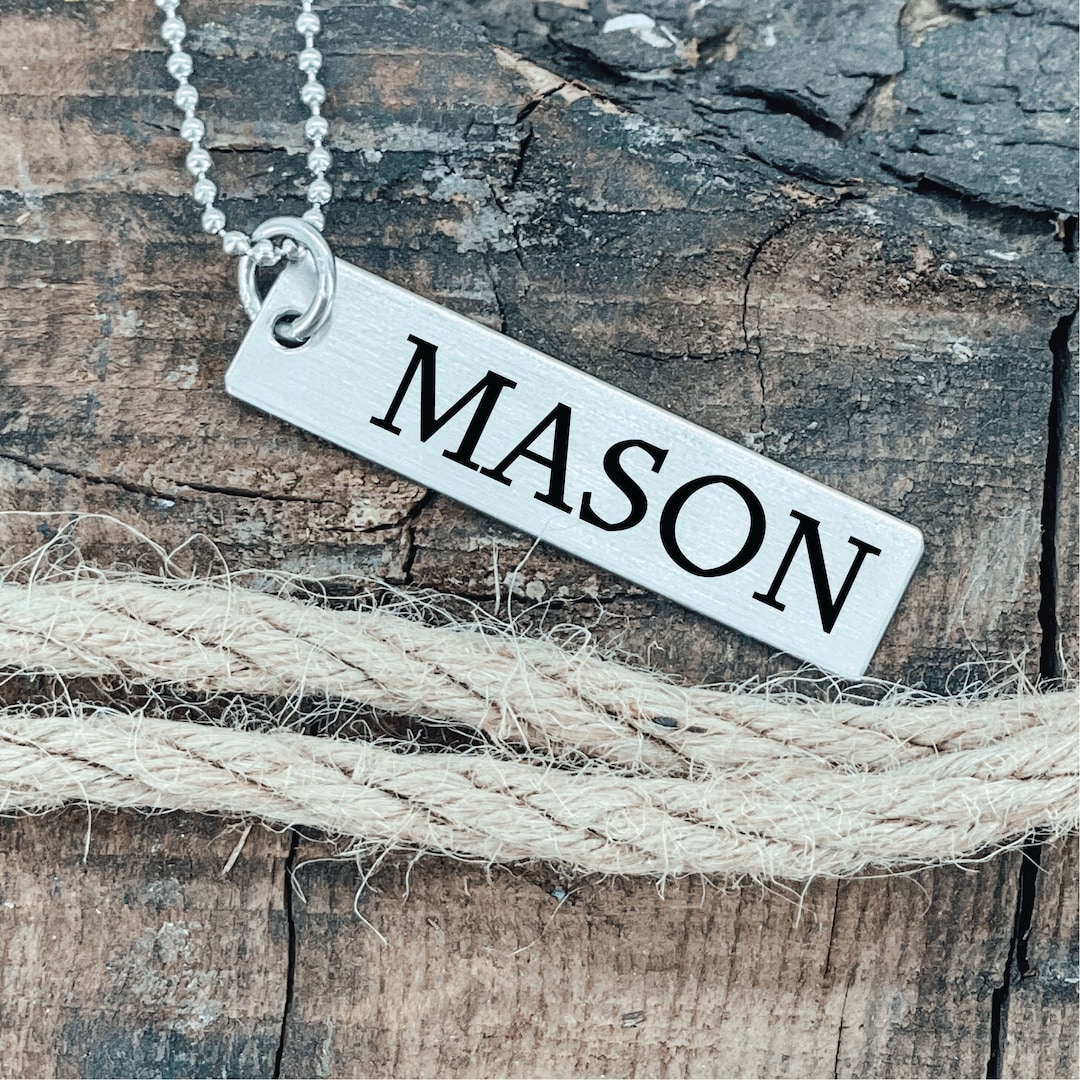 Boys Name Necklace Personalized Gift 8-12 Years Old First Name Necklace ...