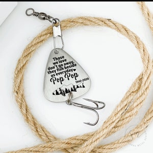 Remembrance Fishing Lure Grief Remembrance Gift They Fish - Etsy