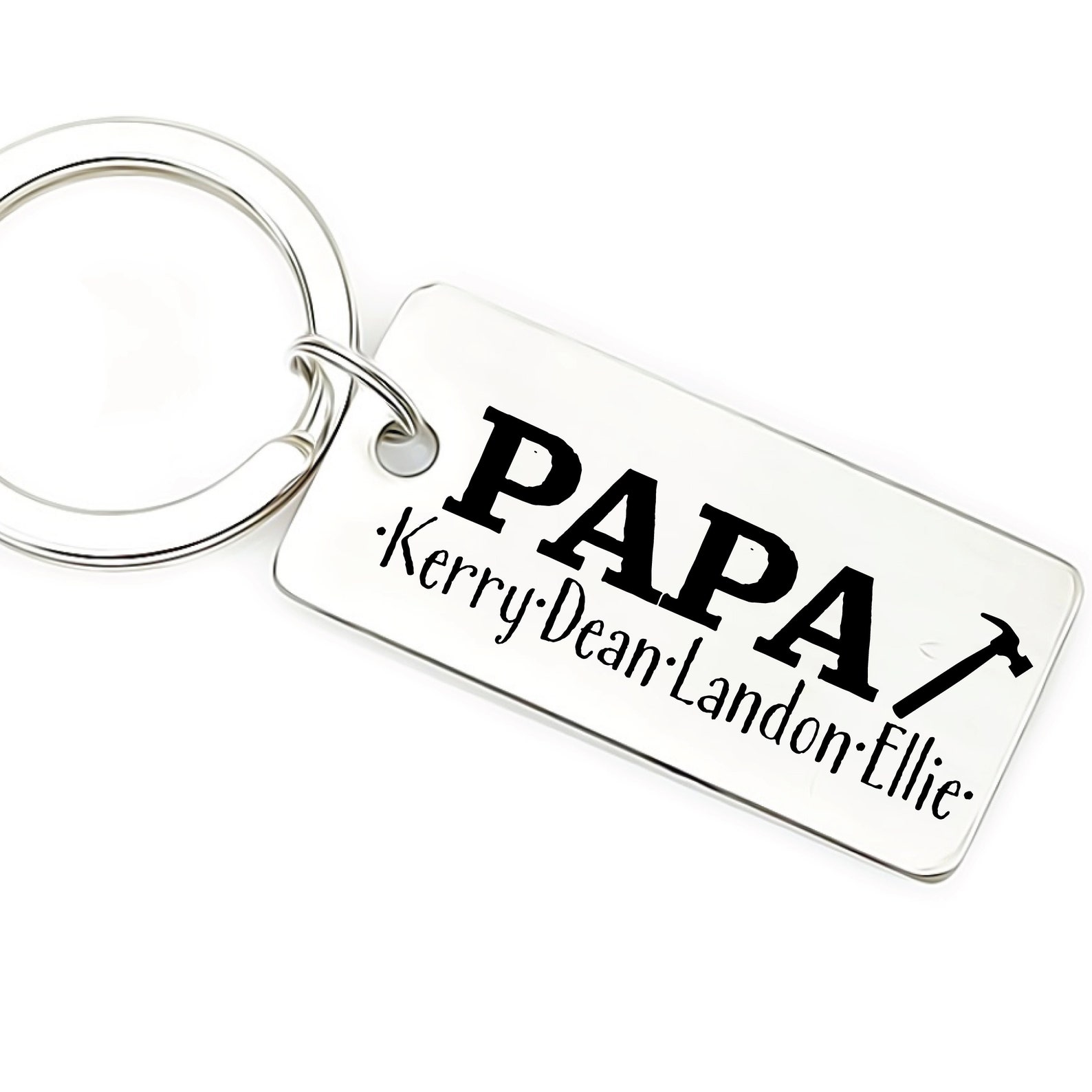 Personalized Papa Gift Hammer Keychain Grandpa Hammer Fathers - Etsy