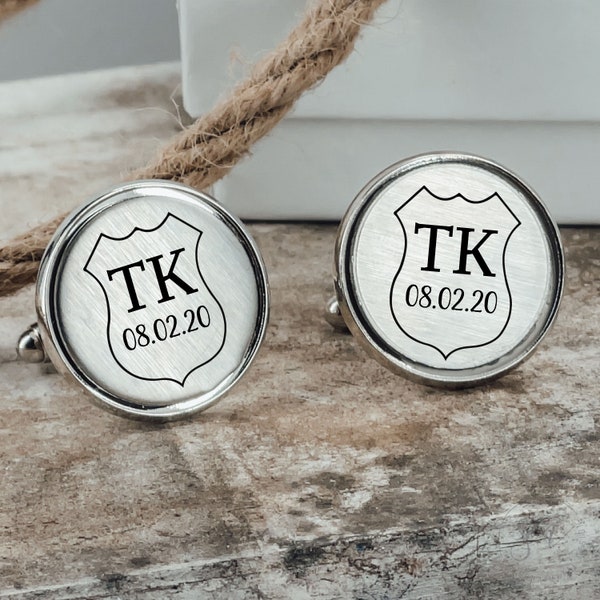 Police Cufflinks - Etsy