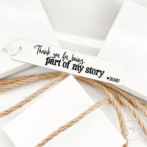 My Story Bookmark Thank You Being Part Love Gift Idea for Bookmark ...
