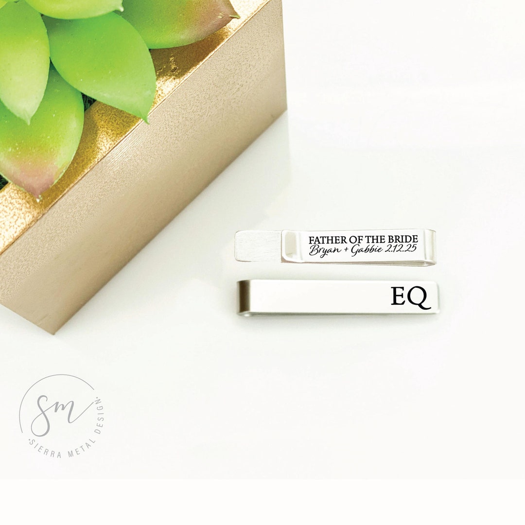 Personalized Father of the Bride Gift Father of the Bride Tie Clip ...