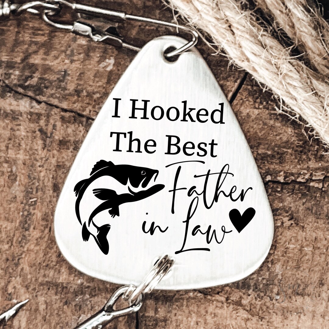 Father of the Groom Gift | I Hooked the Best Father In-law Fishing Lure ...