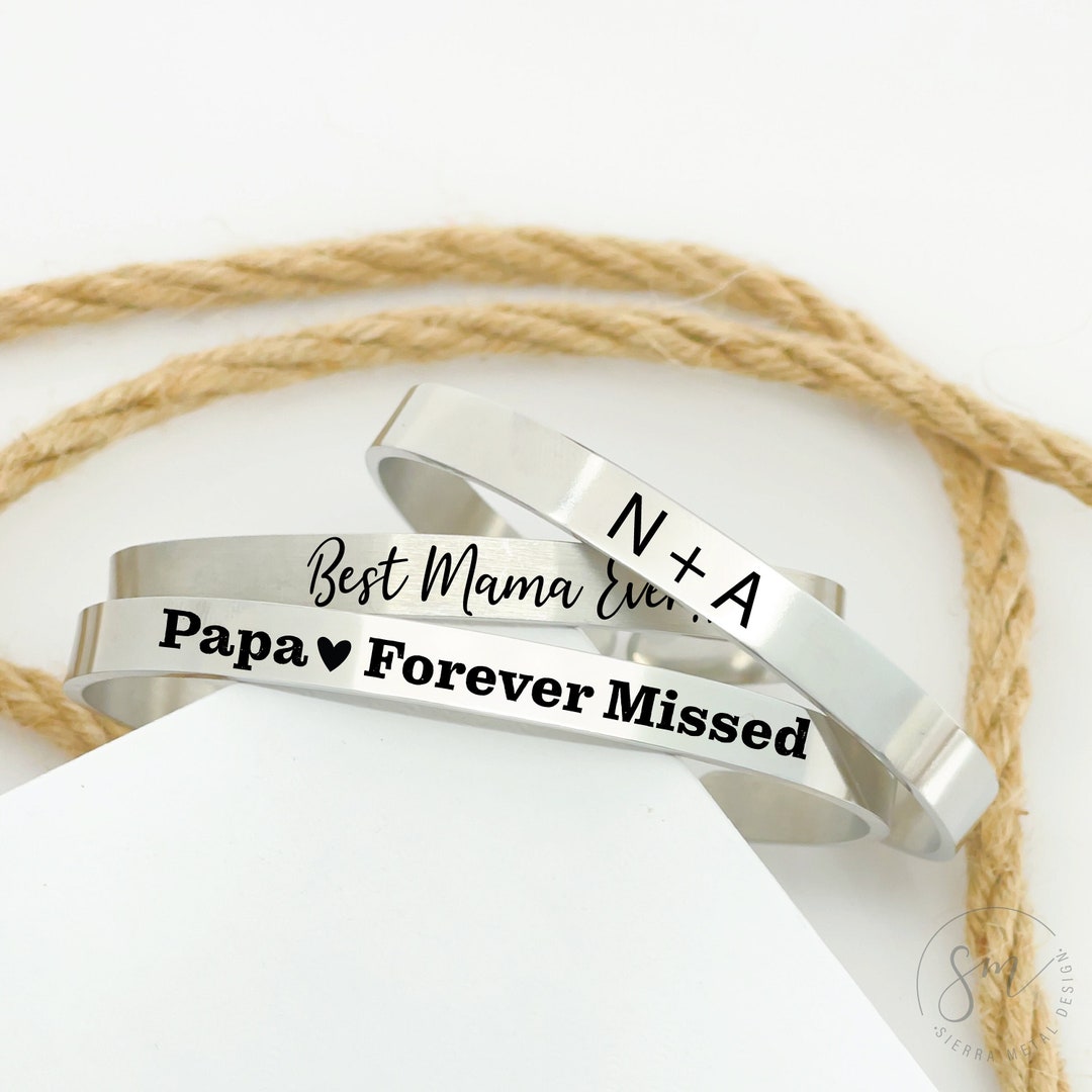 Custom Cuff Personalized Cuff Custom Jewelry Custom for Her Gift for ...