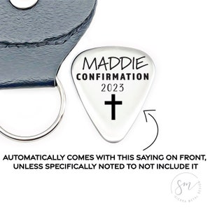 Confirmation Gift Confirmation Guitar Pick Gift for Boy Gift for ...