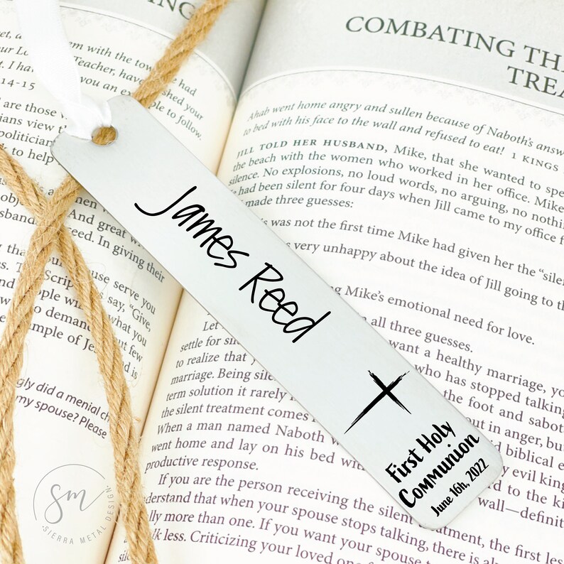 First Communion Bookmark Gift First Holy Communion Bookmark - Etsy