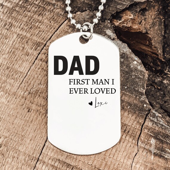 Personalized necklace for dad store
