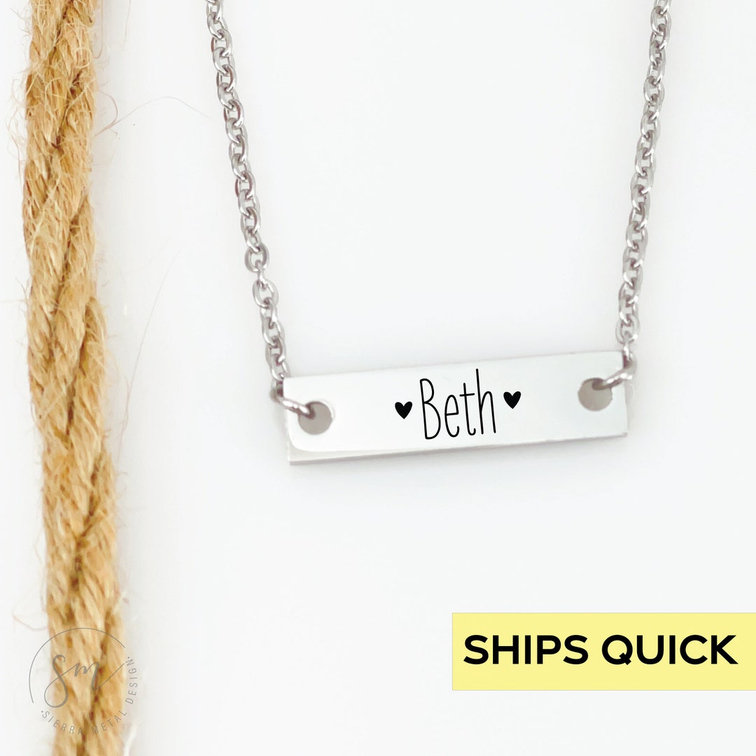 Personalized Name Girl Necklace Girl Gift Daughter Gift - Etsy