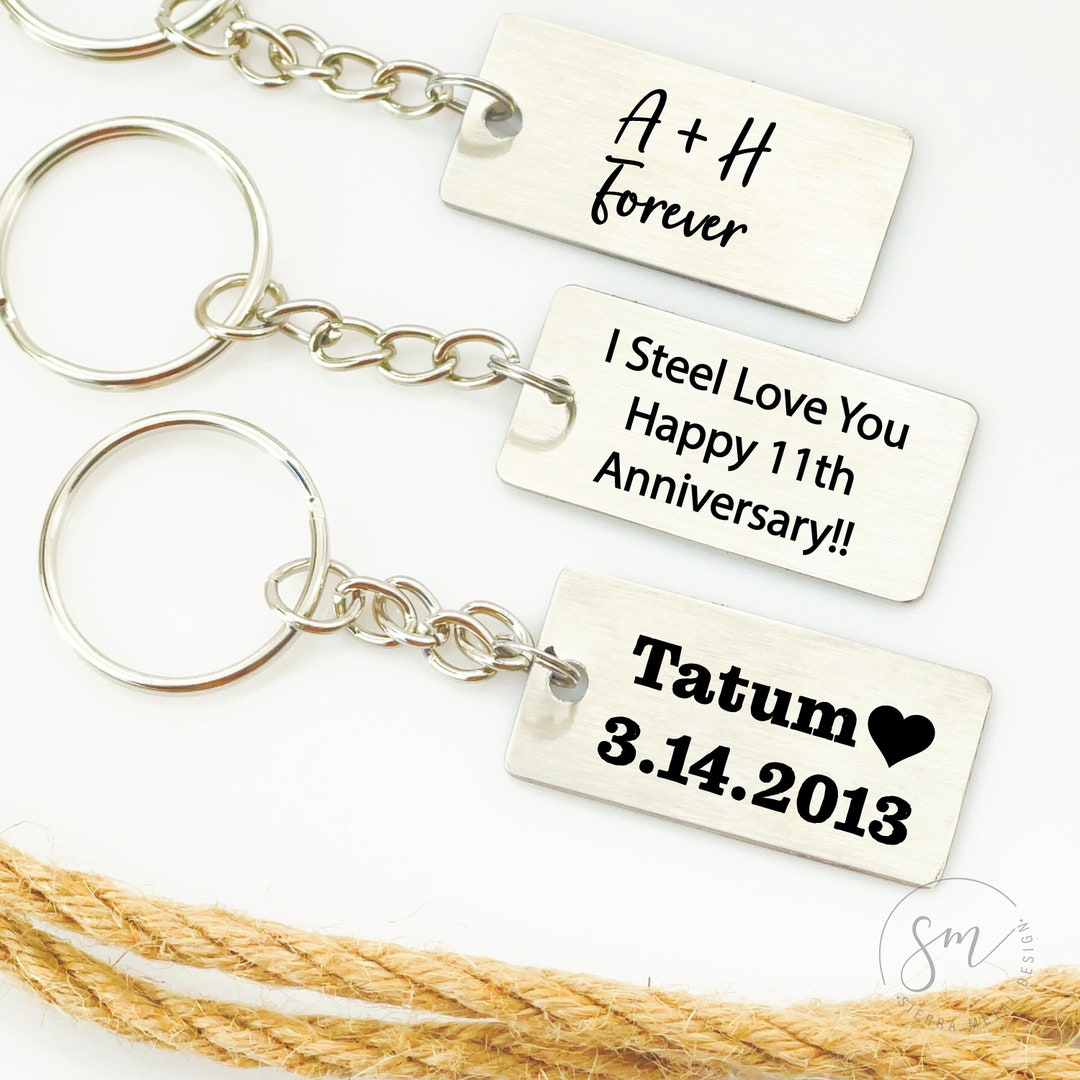 Personalized Keychain Valentine's Day Gift Personalized Keychain Gift ...