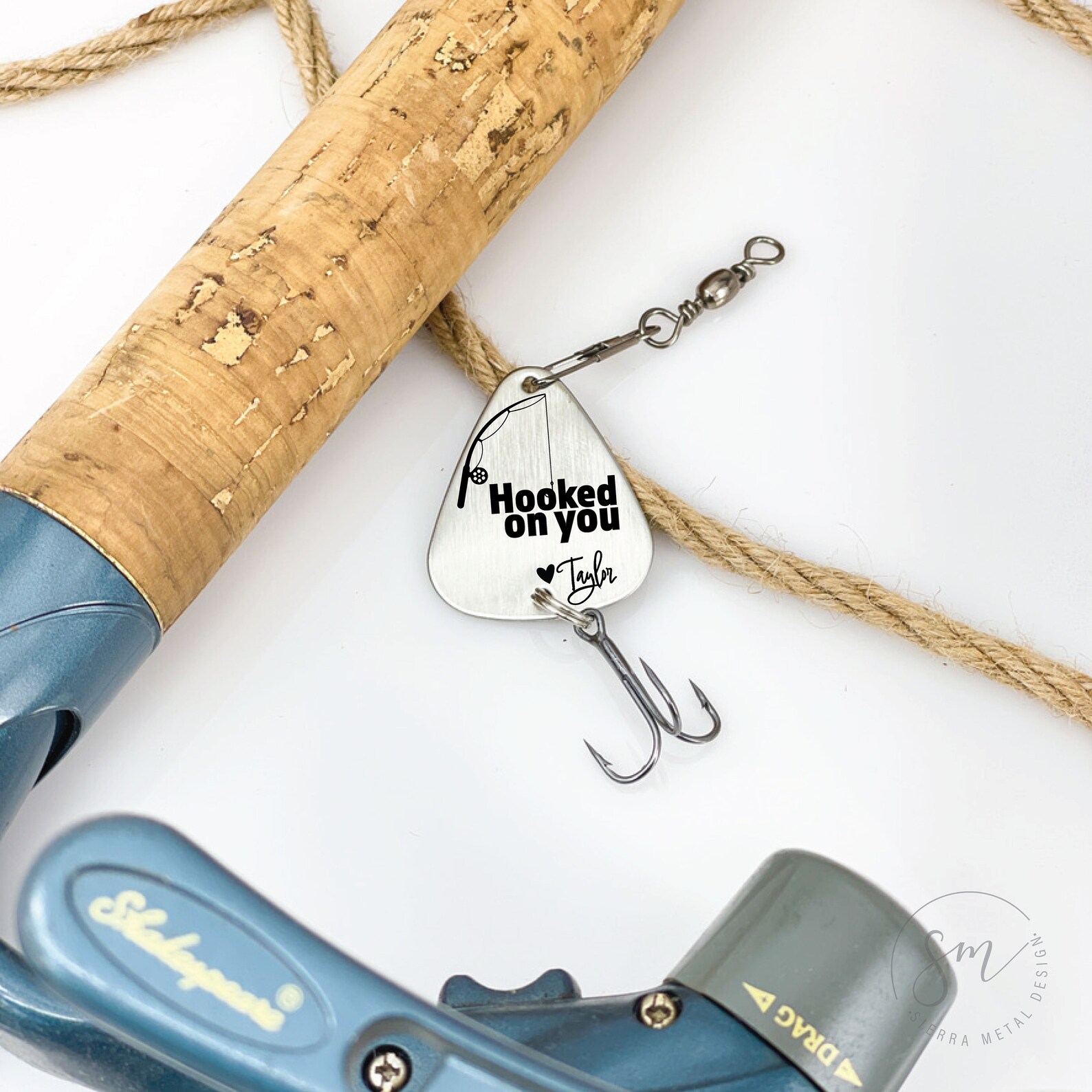 Hooked on You Fishing Lure Personalized Fishing Lure Fisherman Gift ...