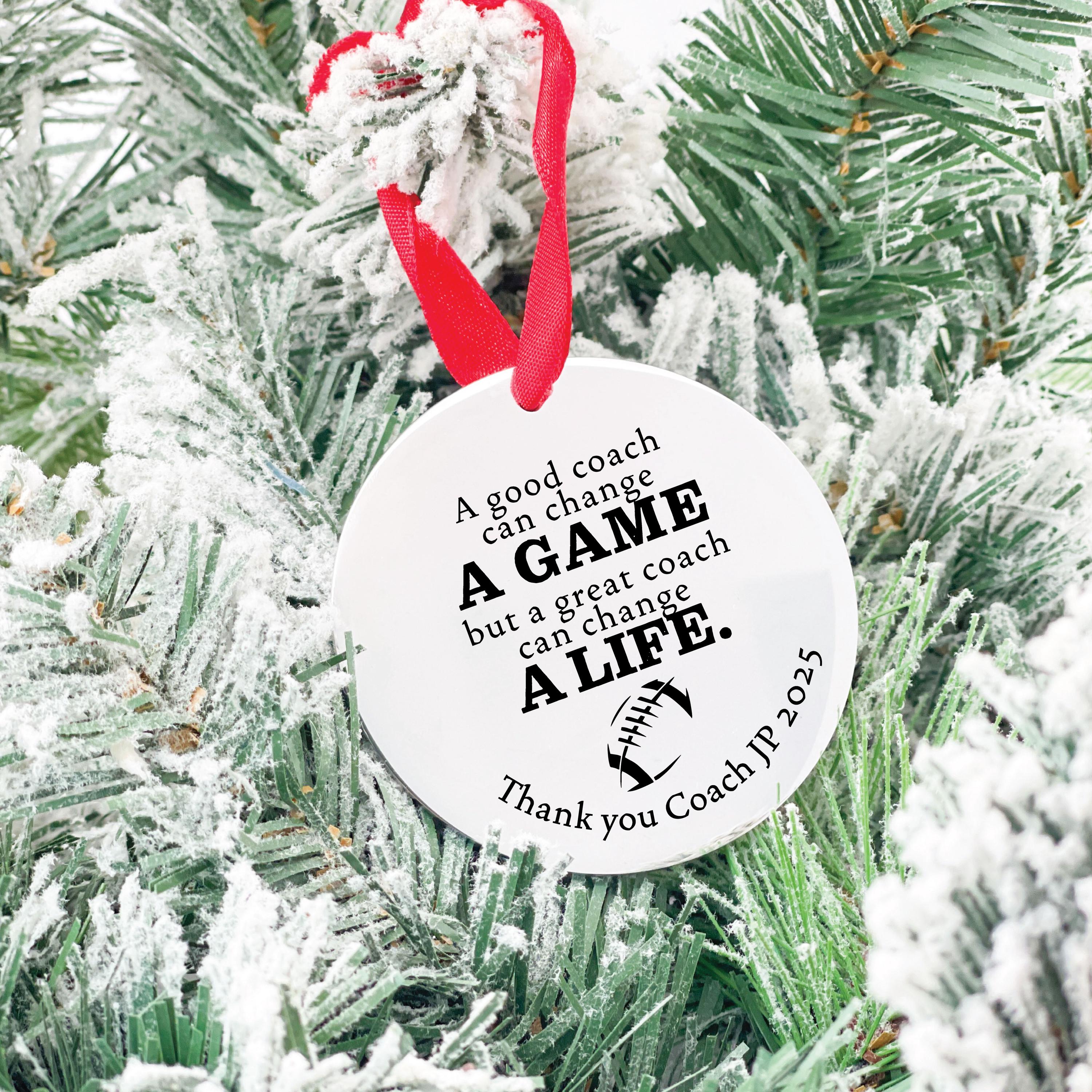 Coach Gift Idea | Coach Christmas Ornament | Personalized 2025 ...