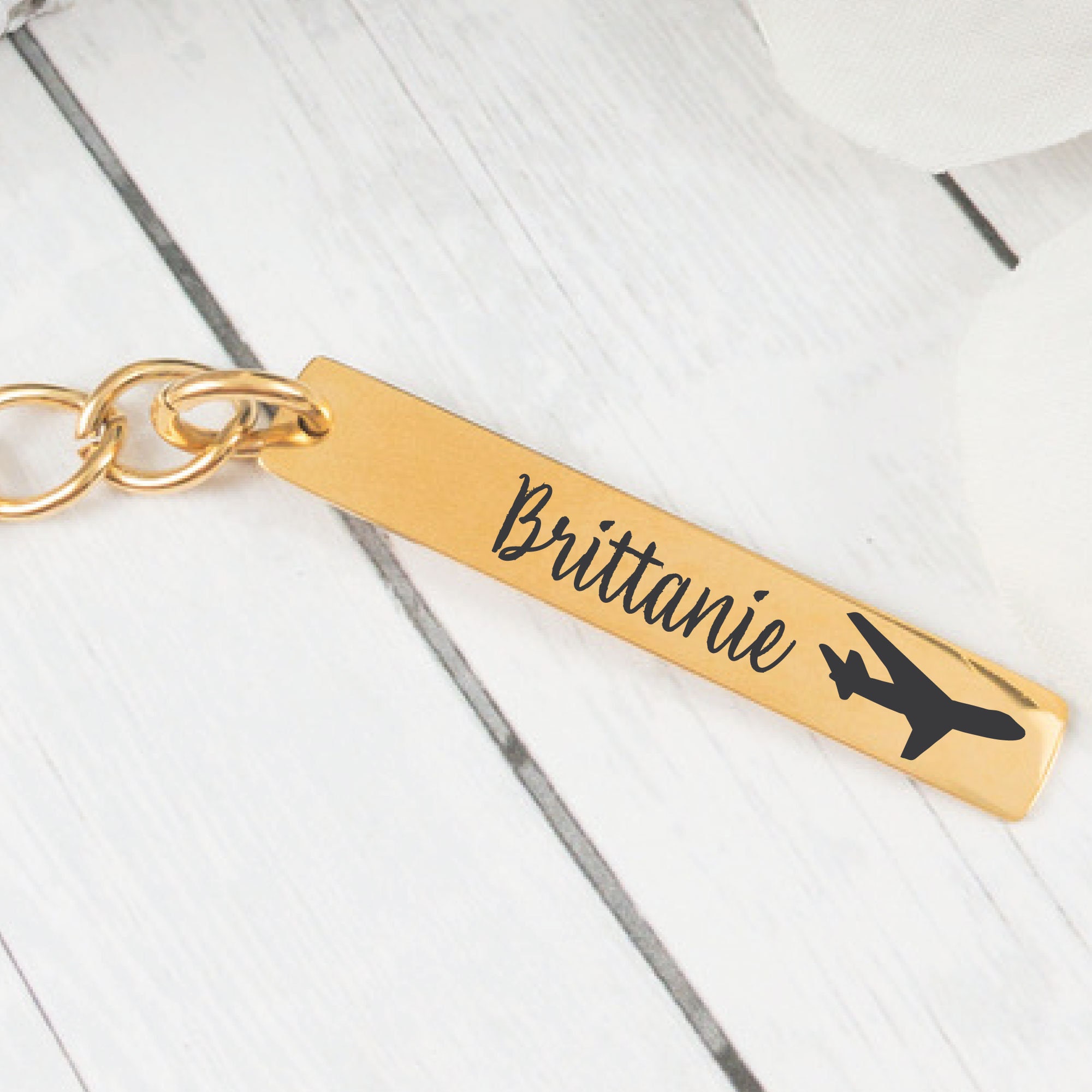 Personalized Airplane Keychain Gift For Flight Attendant | Etsy