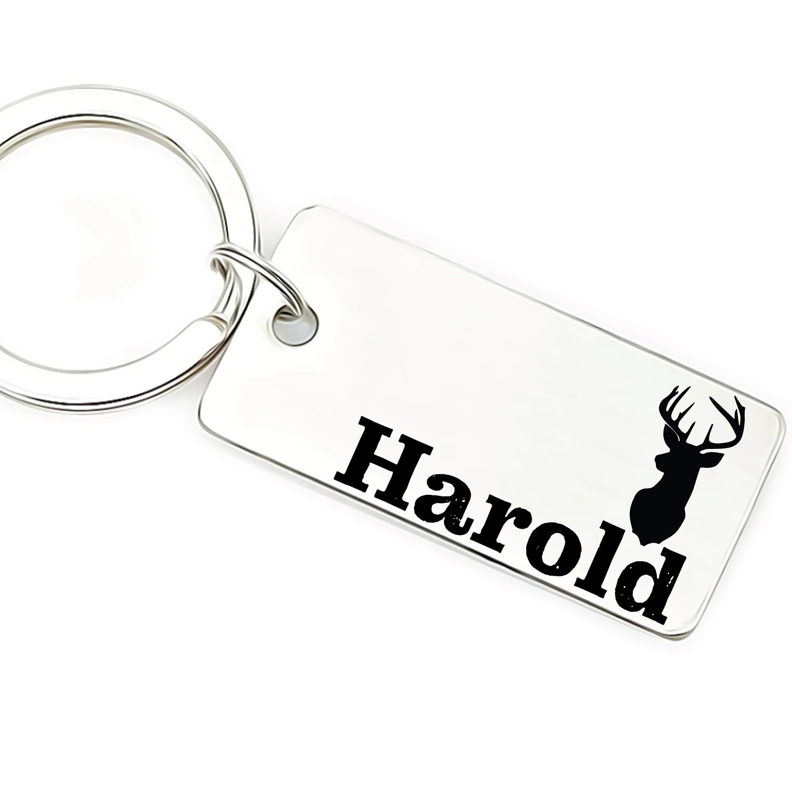 Personalized Antlers Keychain Hunting Keychain Deer Keychain - Etsy