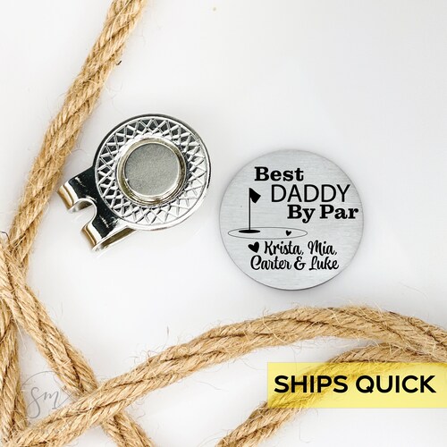 Best Dad by Par Personalized Leatherette Golf Bag Tag - Etsy