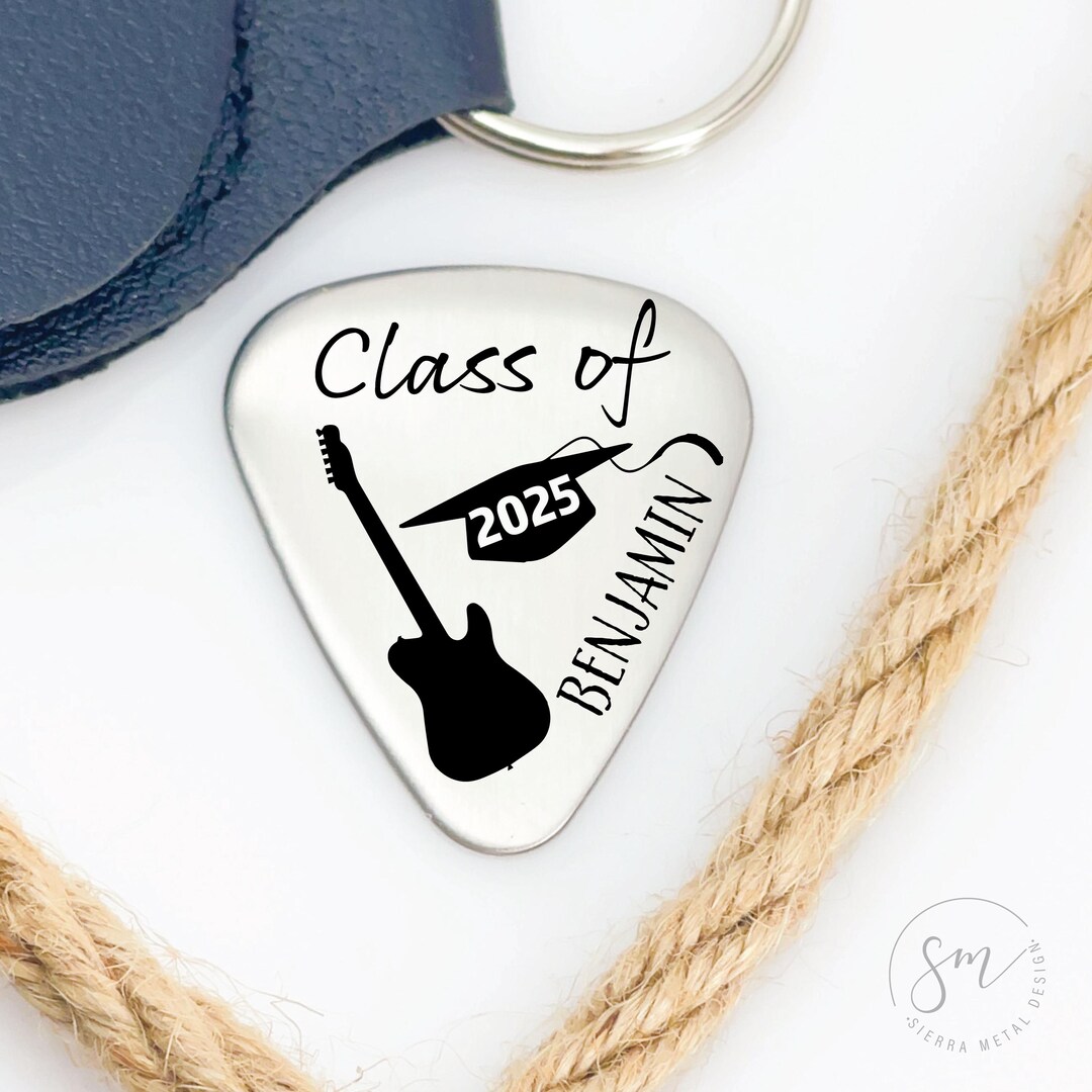 Class of 2025 Guitar Pick High School Graduation Gift Boy Guitar Pick ...