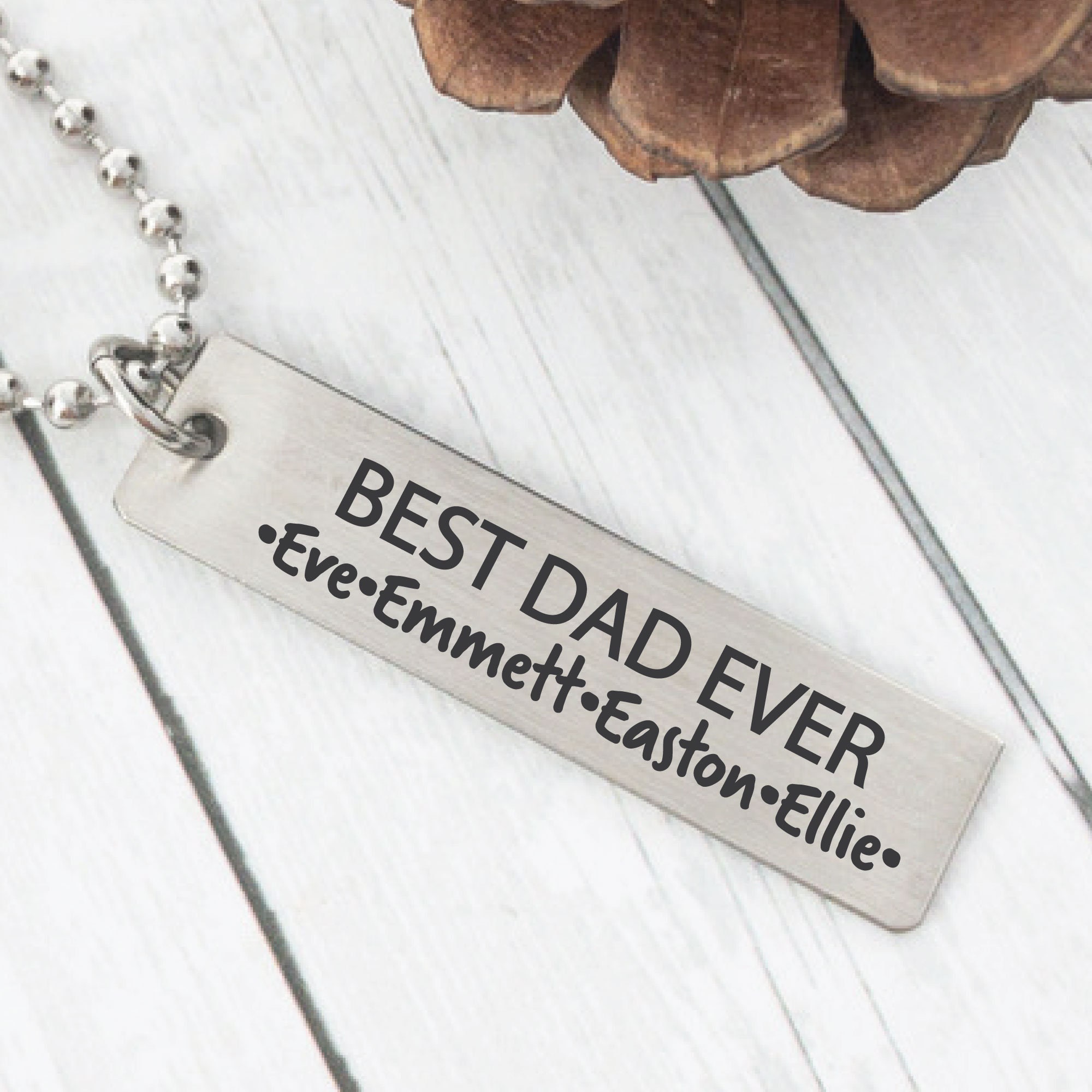 Personalized Dad Gift Dad Necklace Best Dad Ever Gift | Etsy