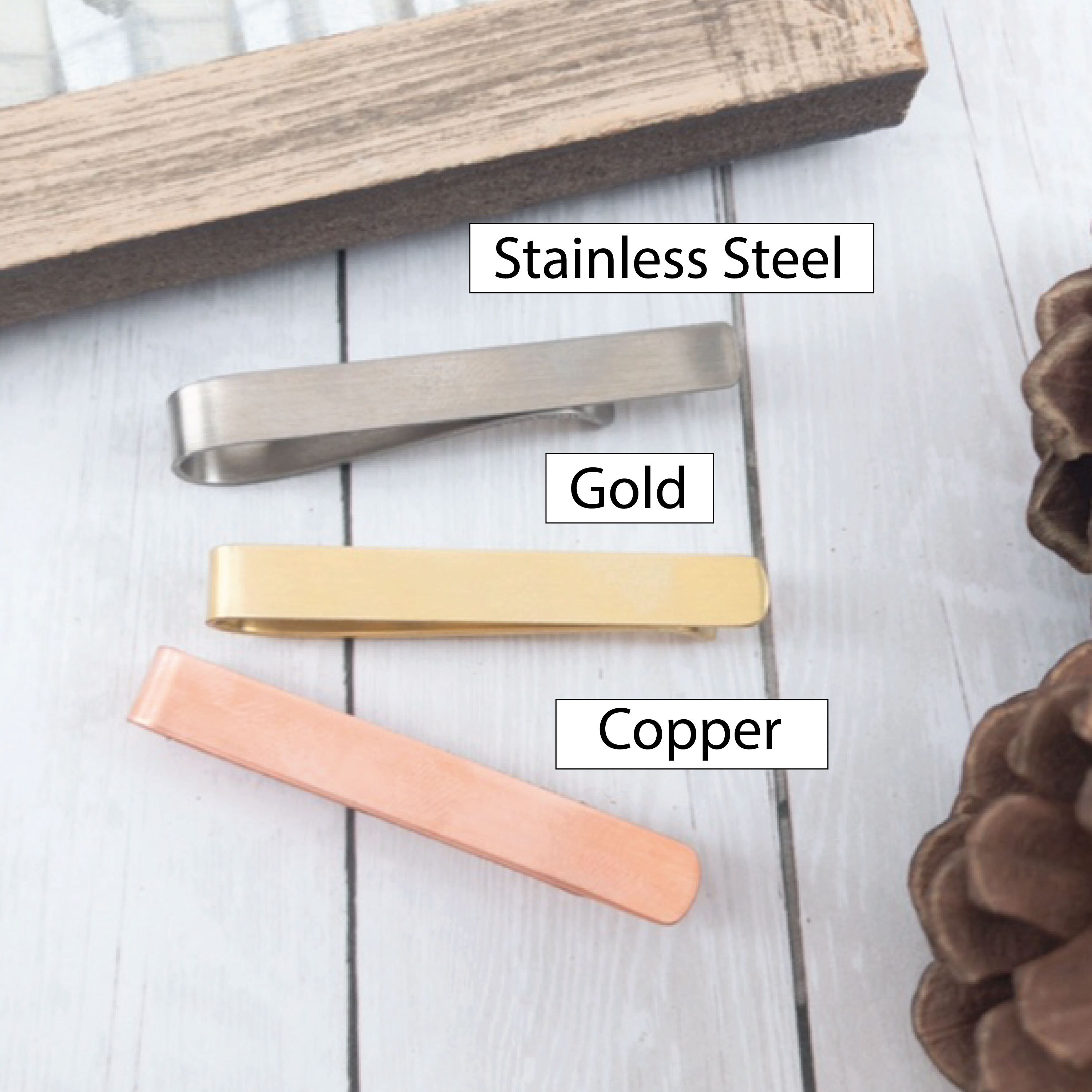 Monogram Tie Clip Personalized Tie Clip Monogram Tie Bar | Etsy