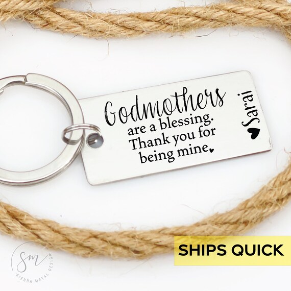 Personalized Gift Godmother Gift Keychain Godmother - Etsy