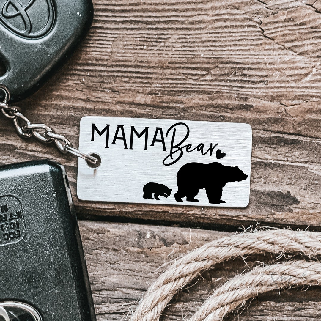 Mama Bear Keychain Mama Keychain Gift for Mama Bear Gift Idea Keychain ...
