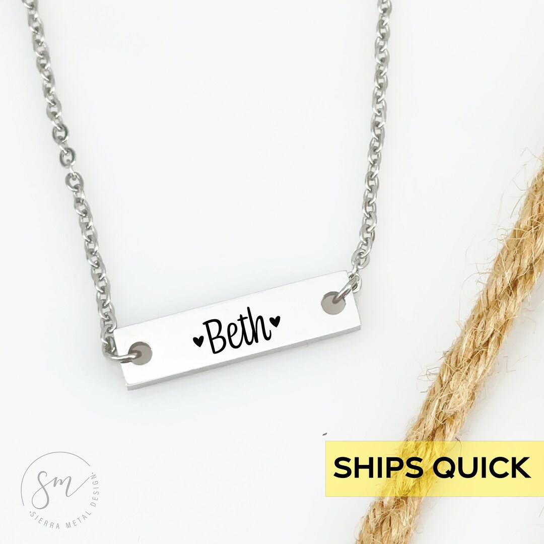 Personalized Name Girl Necklace Girl Gift Daughter Gift - Etsy