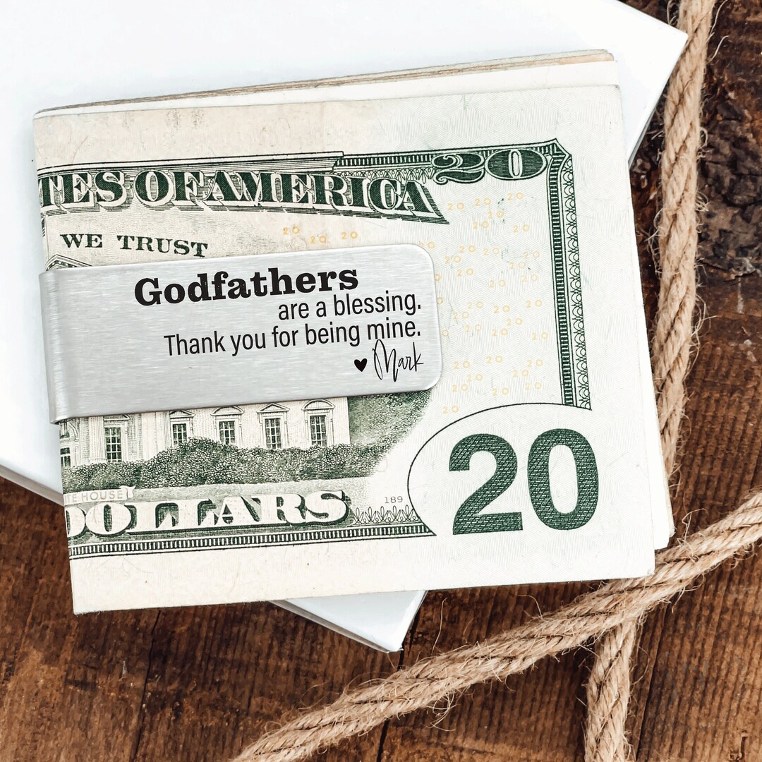 Godfather Are A Blessing Money Clip Thank You for Being Mine ...
