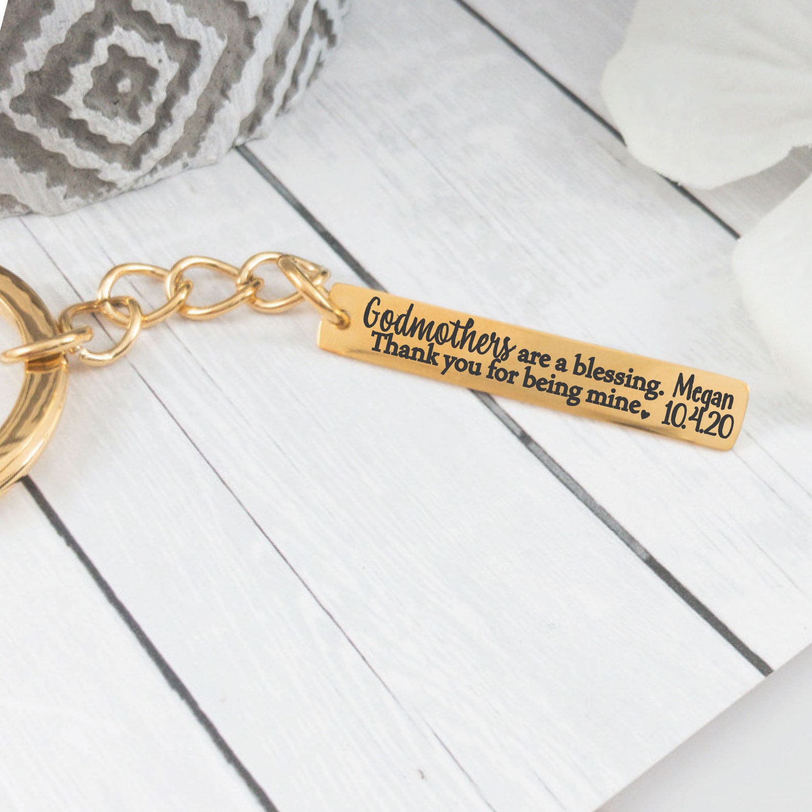 Personalized Gift Godmother Gift Keychain Godmother | Etsy