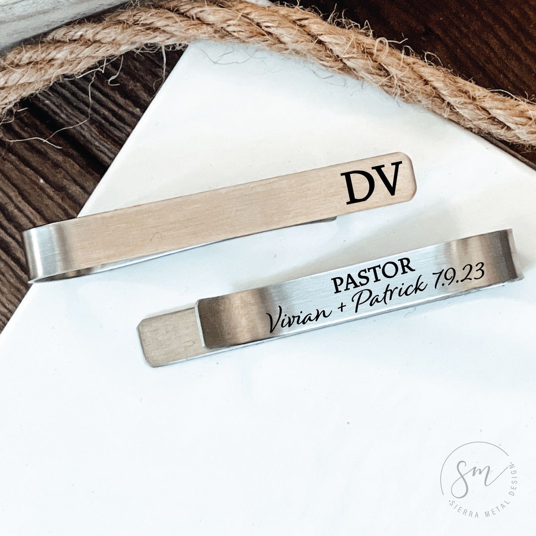 Personalized Pastor Gift Pastor Tie Clip Pastor Tie Bar Gift - Etsy