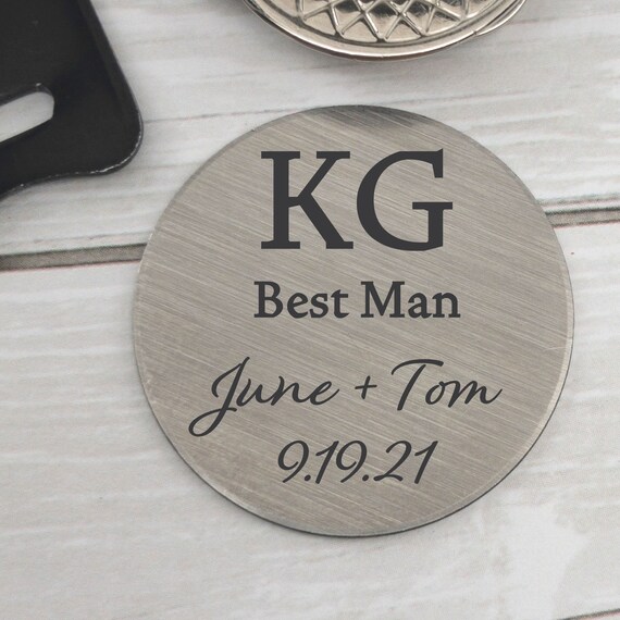Personalized Best Man Gift Idea Best Man Golf Ball Marker for | Etsy