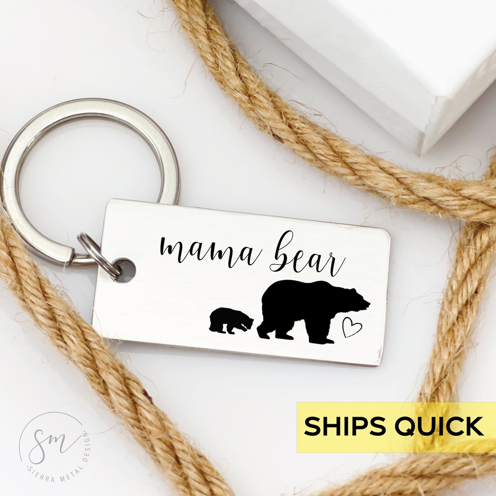 Mama Bear Keychain Mama Keychain Gift for Mama Bear Gift Idea - Etsy