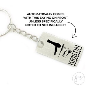 Personalized Hairdresser Gift Hair Stylist Keychain Hair Stylist ...