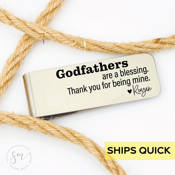 Godfather Are A Blessing Money Clip Thank You for Being Mine - Etsy