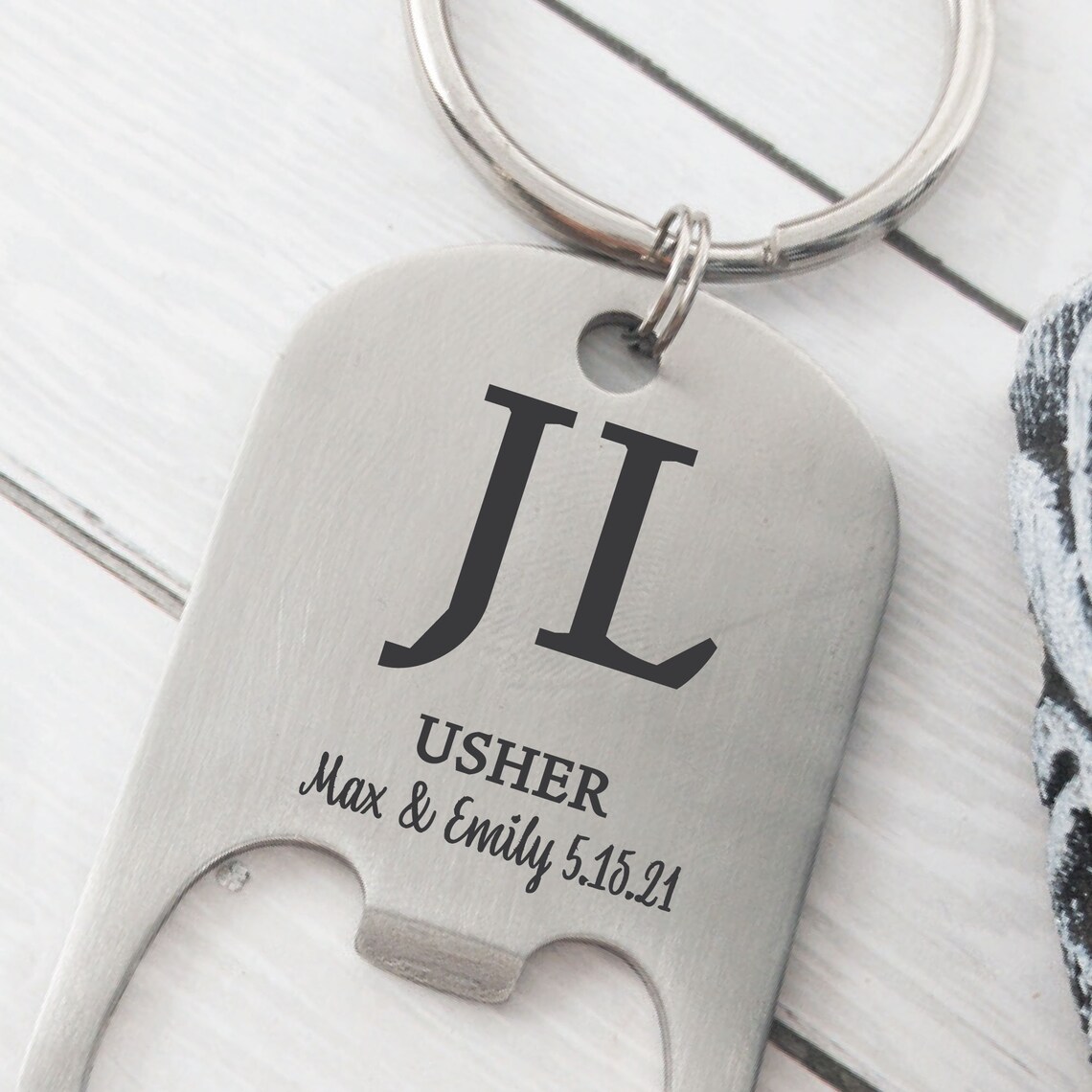Gift Personalized Usher Gift Bottle Opener Keychain Gift Idea | Etsy