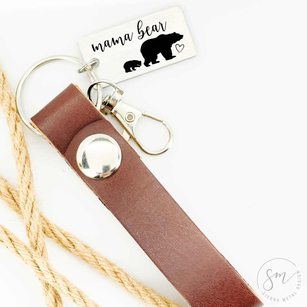 Mama Bear Keychain Mama Keychain Gift for Mama Bear Gift Idea - Etsy