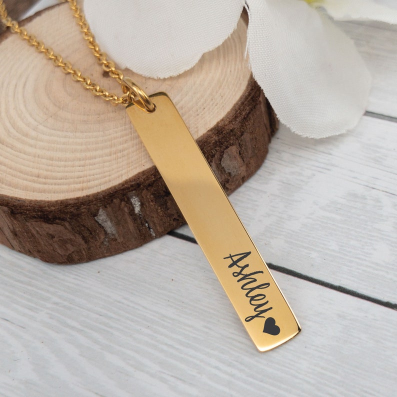 Custom Necklace Custom Jewelry Personalized Name Necklace Date | Etsy